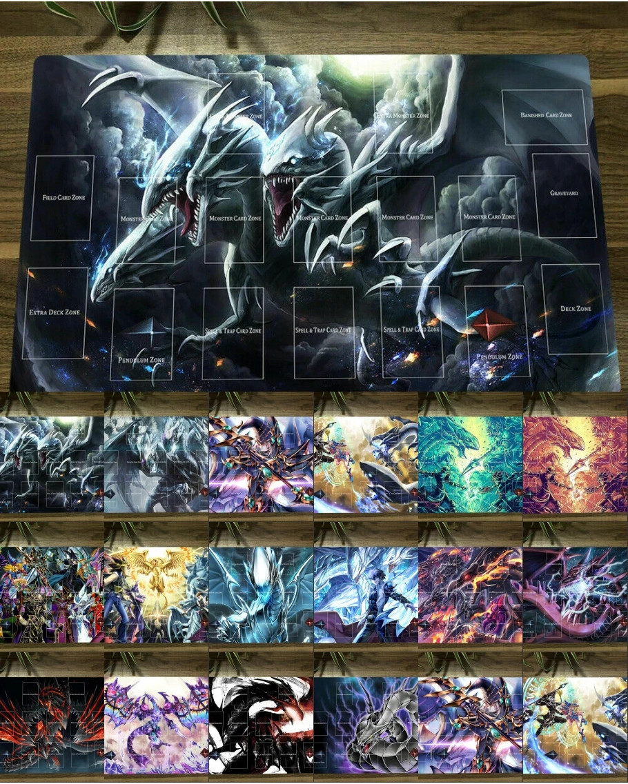 Yugioh Duel Monsters Playmat Blue-eyes Ultimate Dragon Dark Magician ...