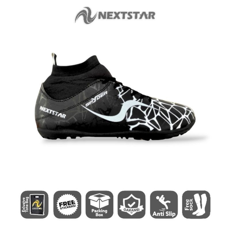 ในสต็อก Nexstar - Nex Spyder Boot Series รองเท้าฟุตซอลสีขาวสีดํา ...