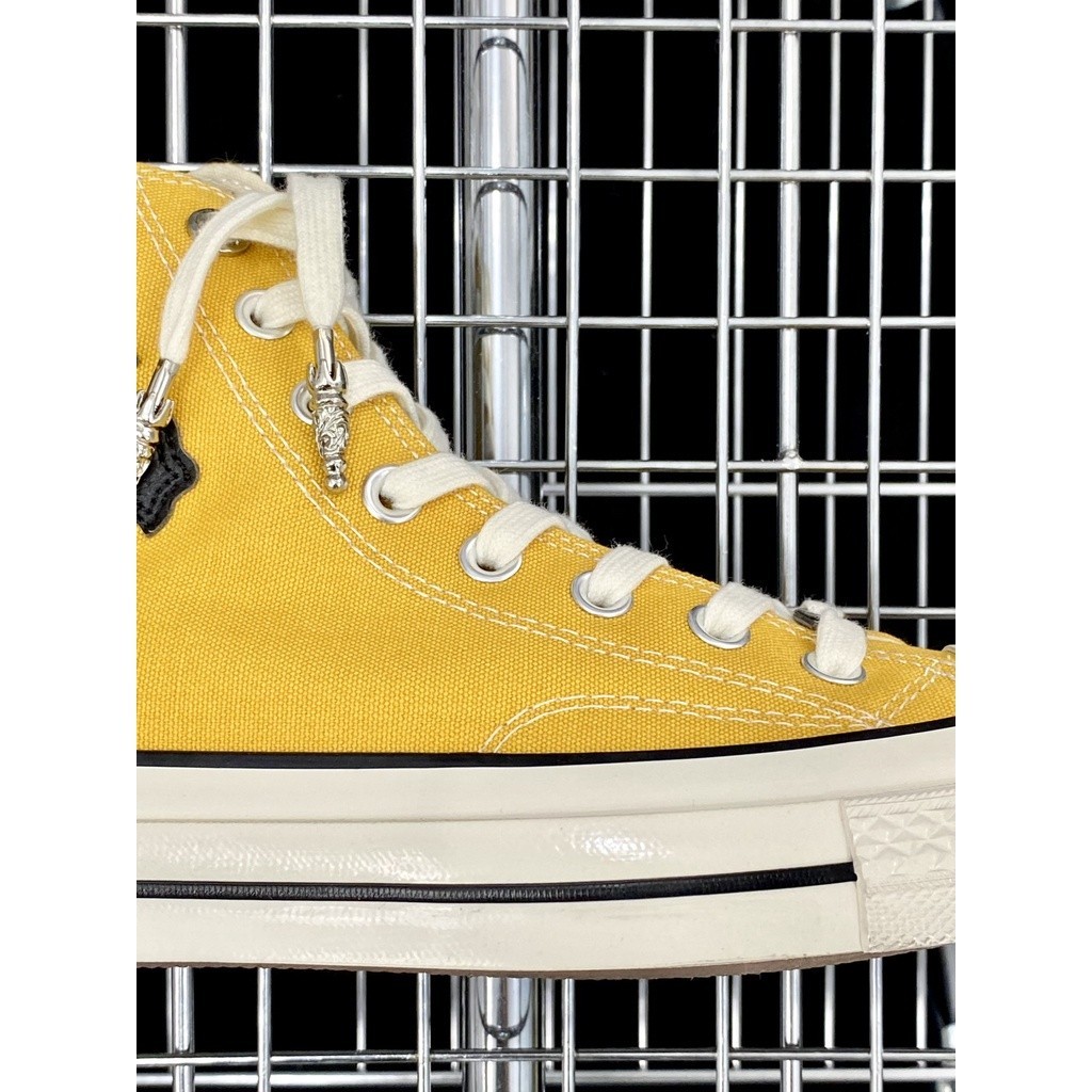 Chrome Hearts X Converse All Star Chuck 70s กีฬาลําลอง หนังวัวแท้ ชุบ ...