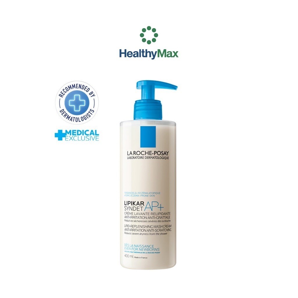 ♞La Roche-Posay LIPIKAR SYNDET AP+ 400ml. ครีมอาบน้ำ สำหรับผิวแห้งมาก ...