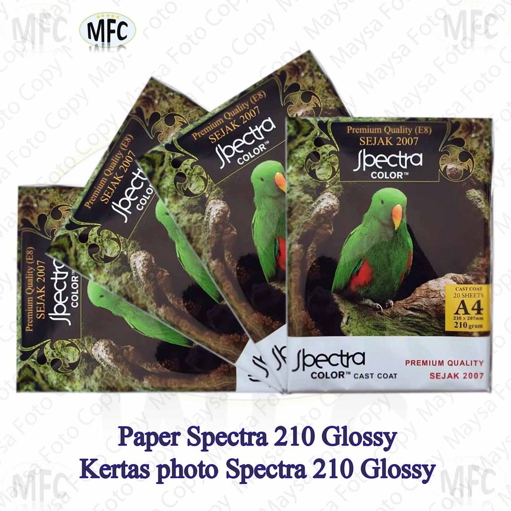 มีในสต็อก กระดาษโฟโต้ SPECTRA 210 GRAM SPECTRA / SPECTRA PHOTO PAPER A4 ...