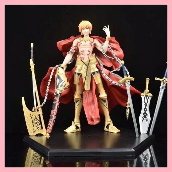 โมเดลฟิกเกอร์ Fate FGO GK Gilgamesh Anime Gold Sparkling Gilgamesh Hero ...