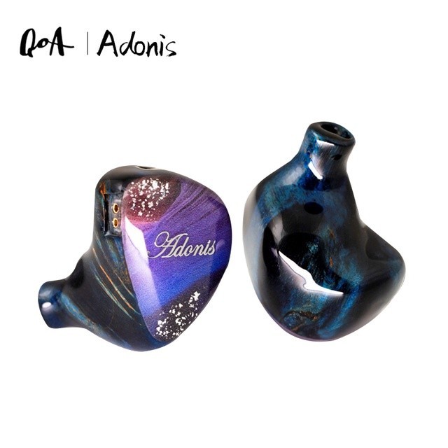 QOA Adonis CNC Resin Wooden Shell In Ear Monitor 10mm DD+2BA Hybrid ...