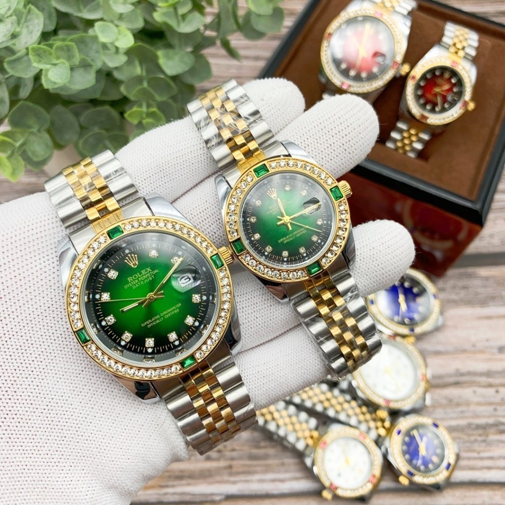 R ROLEX ROLEX Series Multicolor Fritillary Disc Scale Diamond Back ...