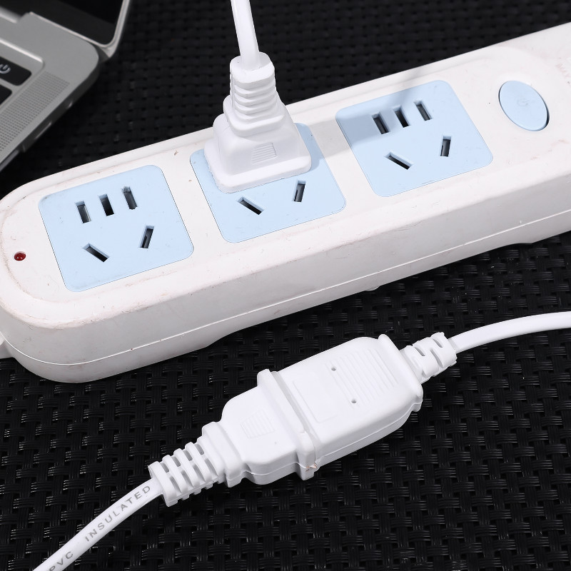 2-pin Power Line Connector - สายไฟอะแดปเตอร์แจ็คสีขาว - สายไฟ 1.5M/2.5M ...