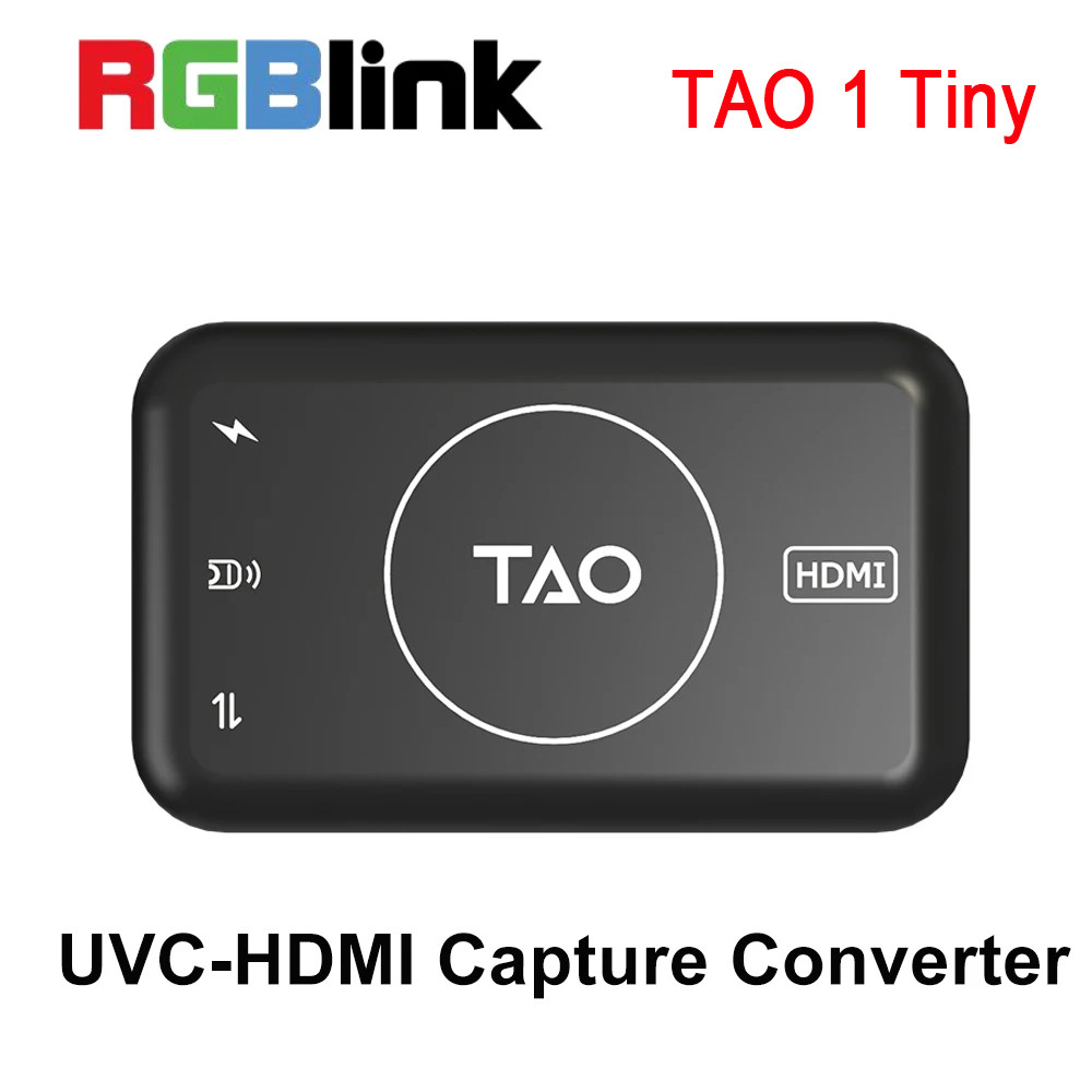 Rgblink TAO 1 Tiny UVC เป็นอะแดปเตอร์ที่รองรับ HDMI 2.0 4K USB เว็บแคม HDMI-ใช้งานร่วมกับ Atem ...