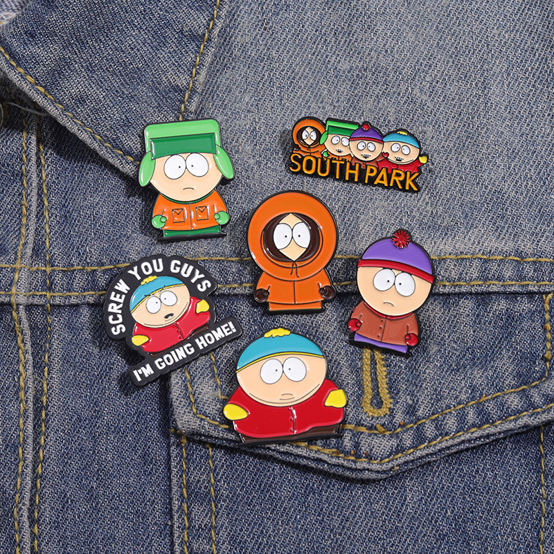 Creative ตลก South Park เข ็ มกลัด Pins การ ์ ตูนชุดเข ็ มกลัดป ้ าย ...