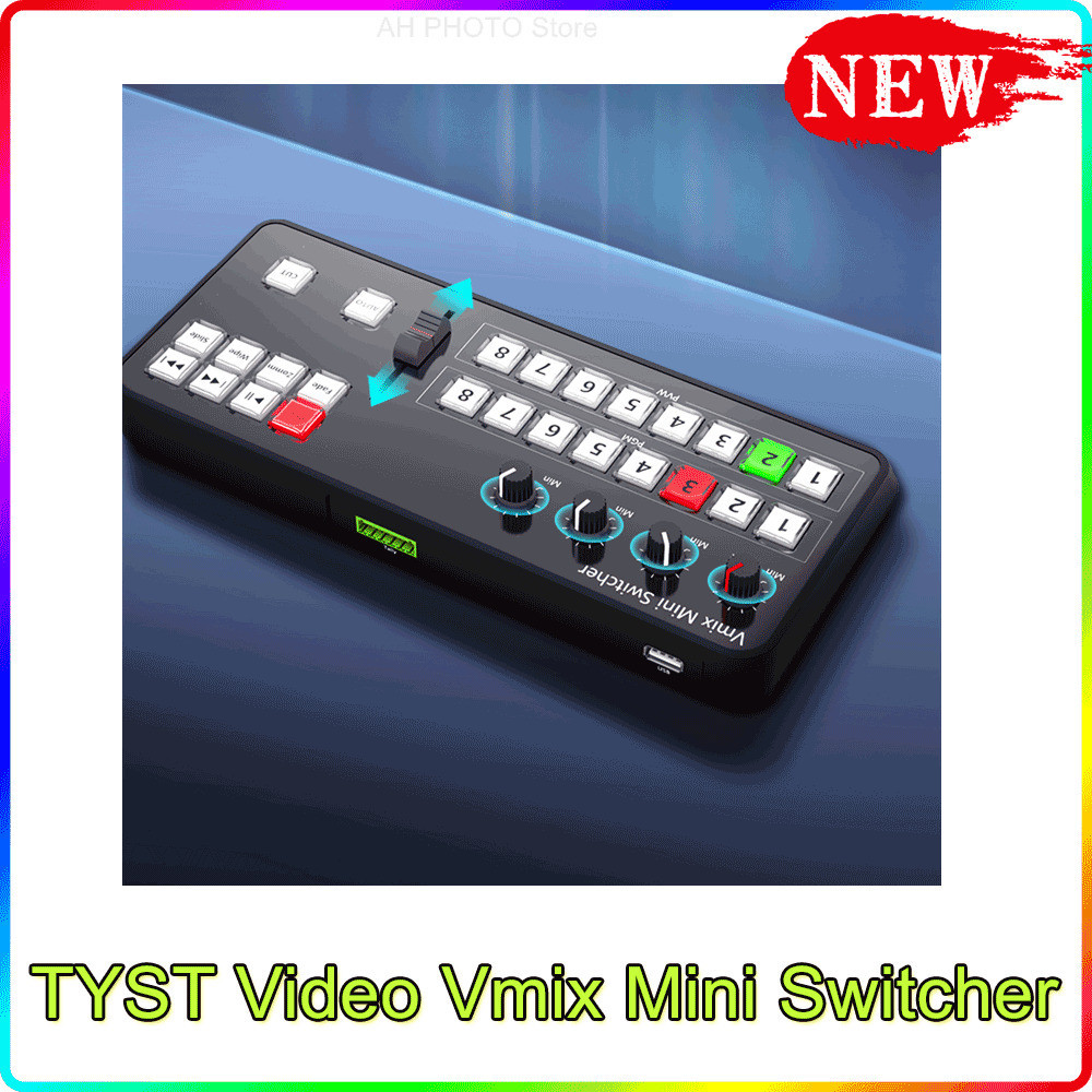 Tyst วิดีโอ Vmix Mini Switcher แผงควบคุม MIDI2.0 บันทึกวิดีโอ ...