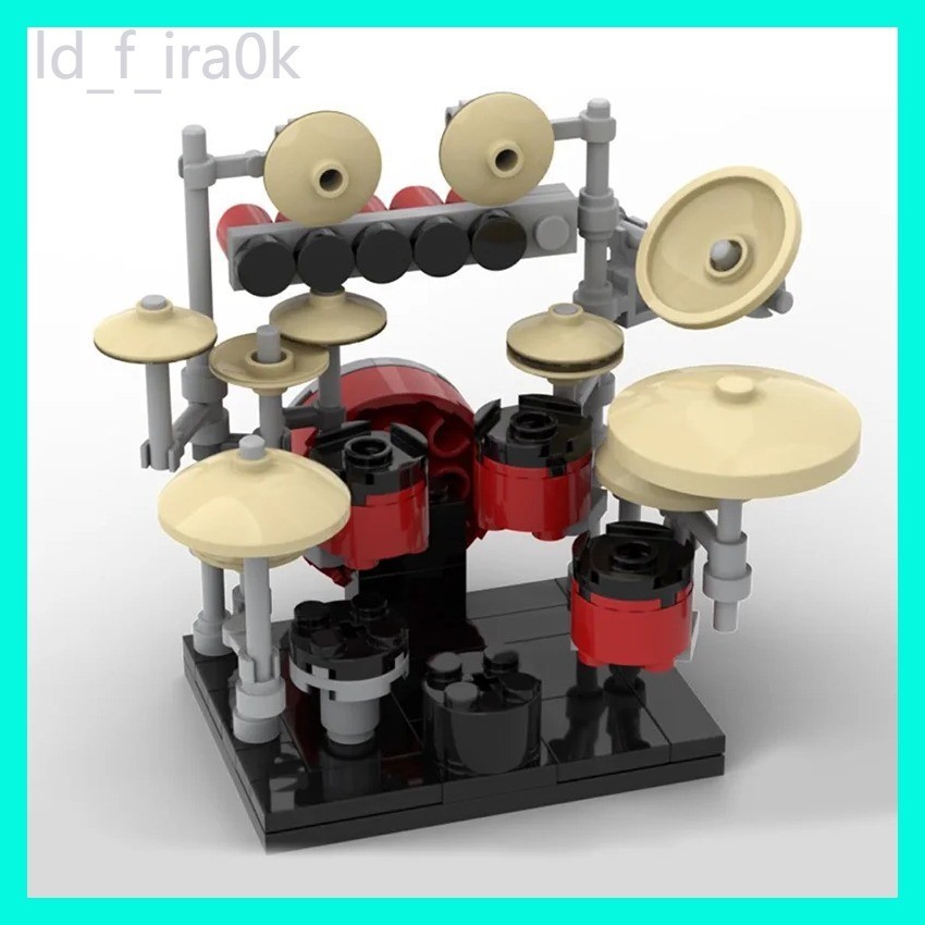 MOC Creativity DIY Toys Drum Kit Building Blocks Modular Particles ...