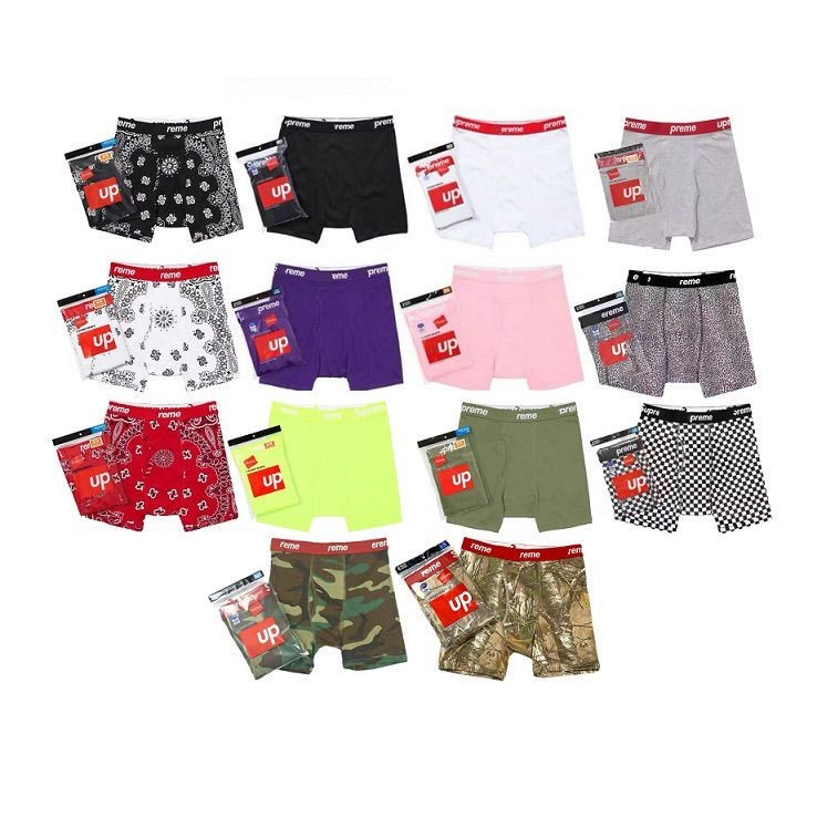 Supreme Long Sup ผู้ชายและผู้หญิงคู่อินเทรนด์แบรนด์นักมวย Plus ขนาด ...