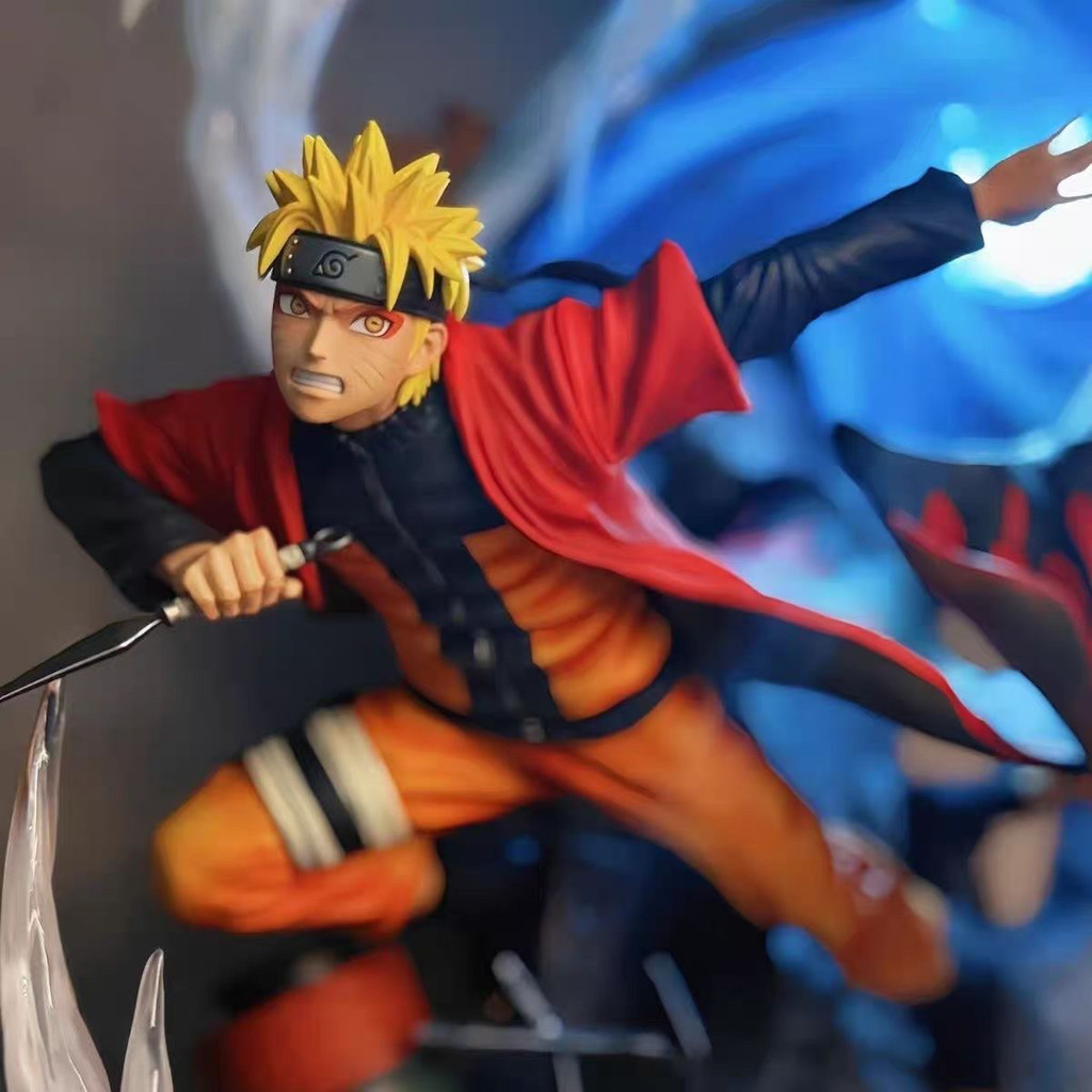 New Naruto Two-Dimensional Anime Peripheral Statue Flow Wind Hand-Made ...