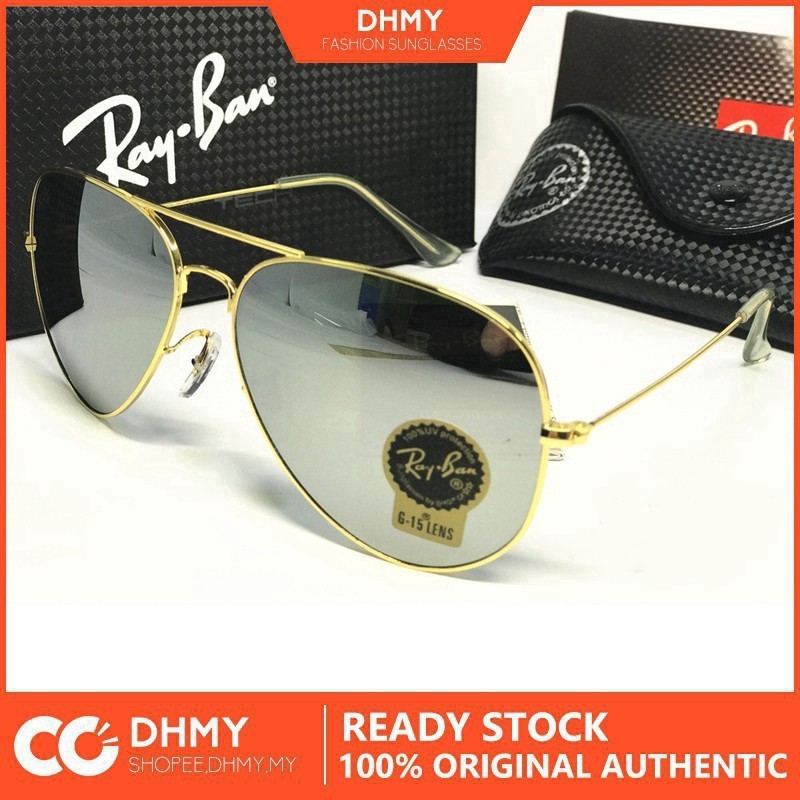 แว่นกันแดดโพลาไรซ์ Rb3026 ray-BAN RayBan 2018พร้อมกรอบนักบิน glod | Shopee Thailand