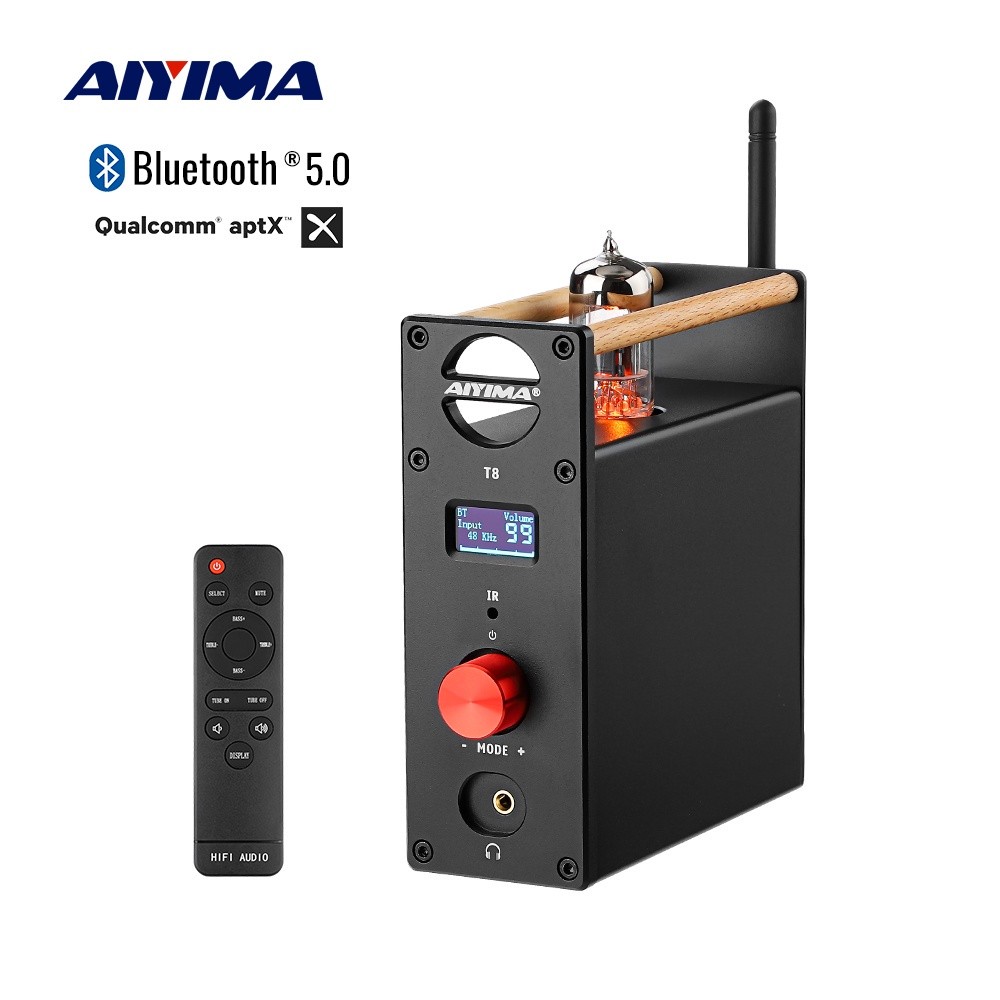 ในสต็อก AIYIMA T8 6N3 หลอดดิจิตอล Preamplifier บลูทูธ 5.0 Hi-Fi หูฟังสูญญากาศหลอด Preamp สําหรับ ...