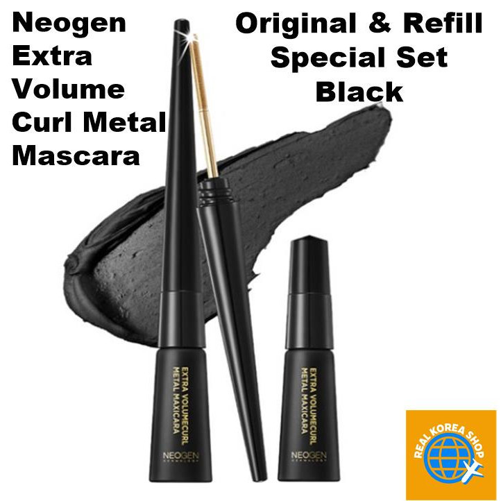 Neogen มาสคาร่าโลหะ เพิ่มวอลลุ่ม สีดํา , Neogen Extra Volume Curl Metal ...