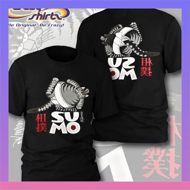 Crazy SHIRT KLIBAN CAT / T-SHIRT CAT SUMO / UNISEX CUTTING [จัดส่ง ...