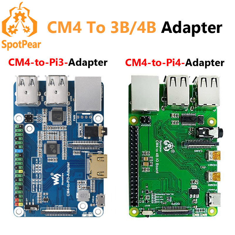 Raspberry Pi CM4 ถึง 3B 4B อะแดปเตอร์ขยาย Compute โมดูล 4 บอร์ด IO เข้า ...