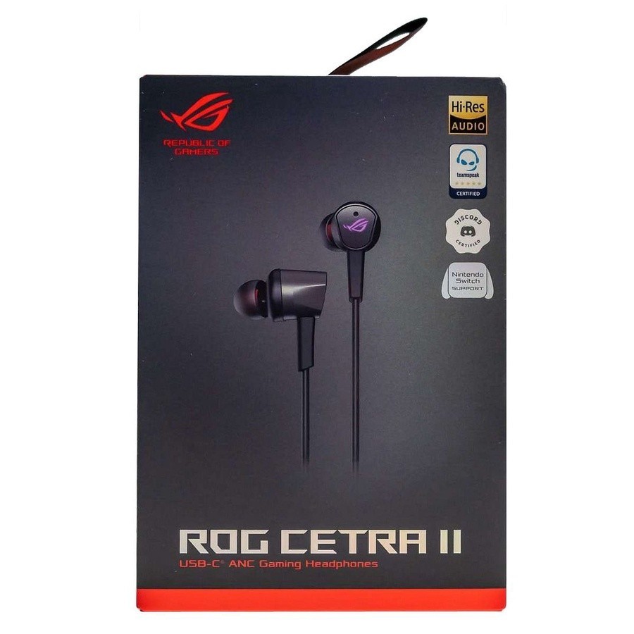 ASUS ROG Cetra II USB-C Noise Canceling in-Ear Gaming Headphones ...