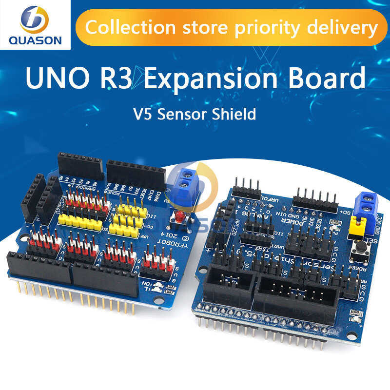 สำหรับ Arduino UNO R3 V5.0อิเล็กทรอนิกส์โมดูล Sensor Shield V5 Expansion Board | Shopee Thailand