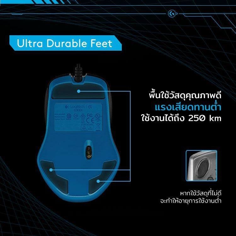 Logitech G300s Optical Gaming Mouse (เมาส์เกมมิ่งแบบมีสาย) | Shopee Thailand