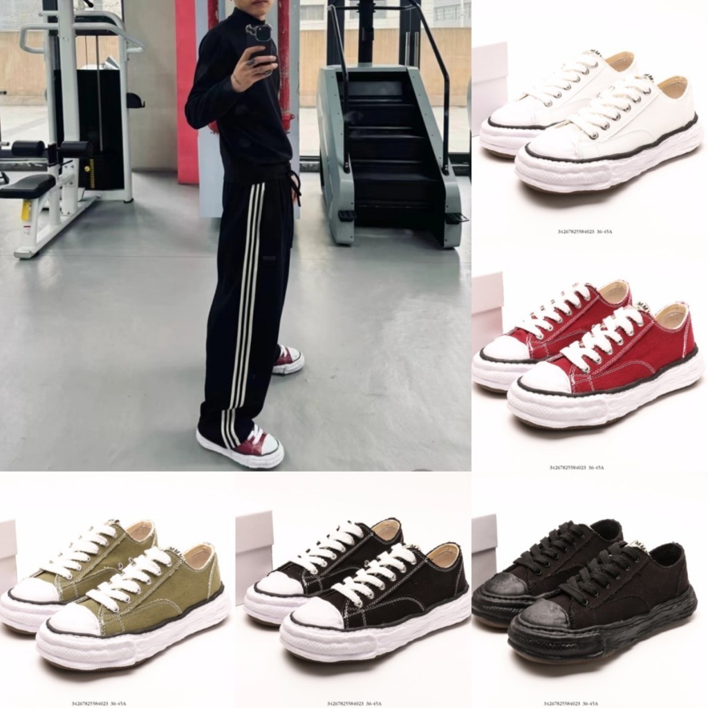 Mihara YASUHIRO mmy MIHARA Kangyu รองเท้าผ้าใบลําลอง ส้นหนา สําหรับ ...