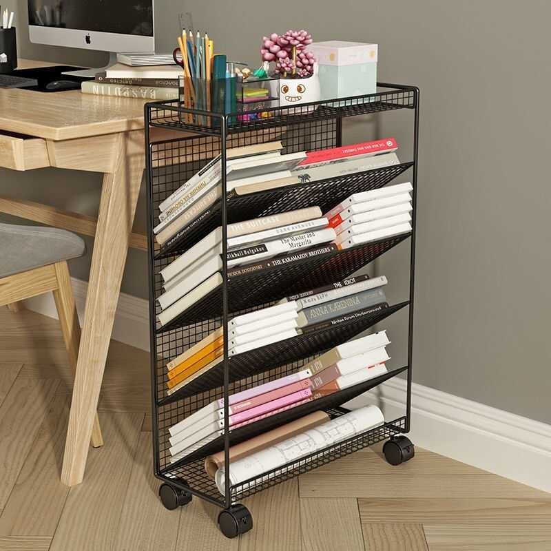 [Cod] Small Bookshelf Next To The Desk Side Shelf Can Be Moved With ...