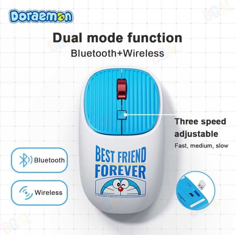 Doraemon 100% Authentic Wireless Mouse Bluetooth Keyboard for PC Laptop ...