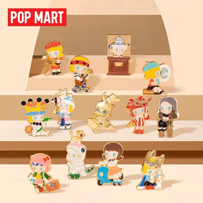 Pop Mart Molly Imaginary Wandering Series Badge Blind Box Kawaii Action ...