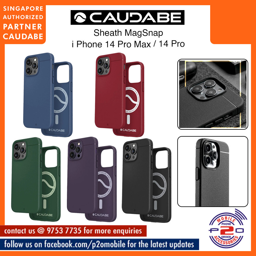 ในสต็อก Caudabe Sheath MagSnap สําหรับ i Phone 14 Pro Max / 14 Pro ...