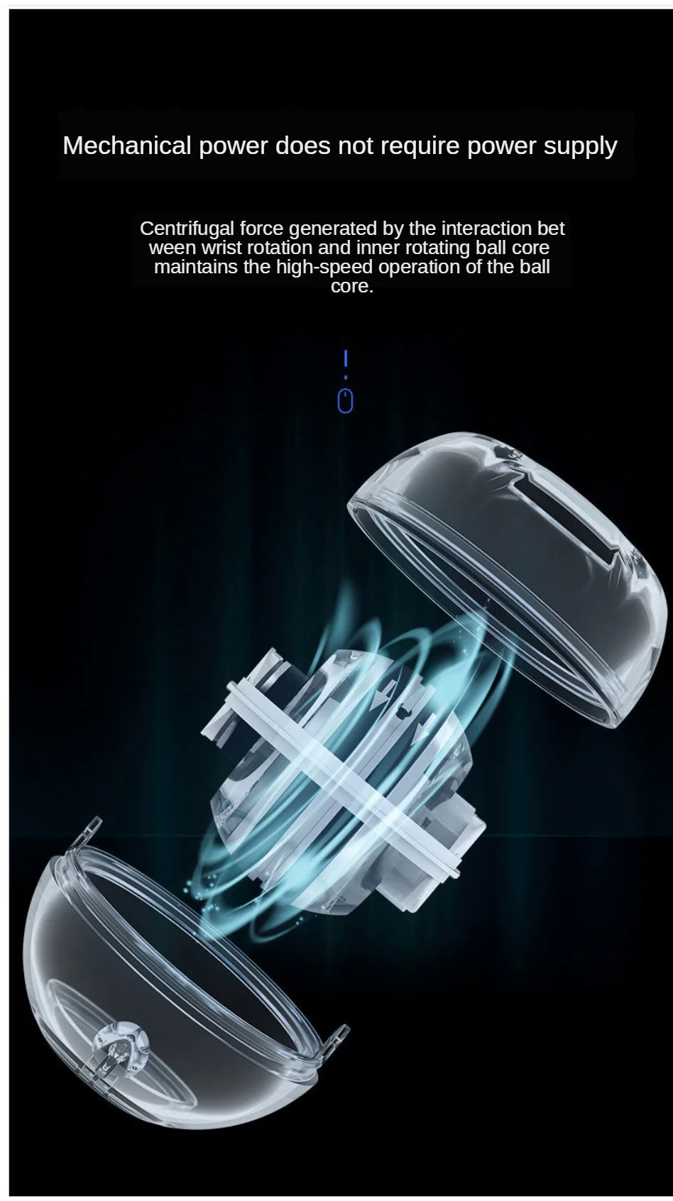 Led Gyroscopic Power ข ้ อมือ Ball Self-starting Gyro Ball Gyroball Arm ...