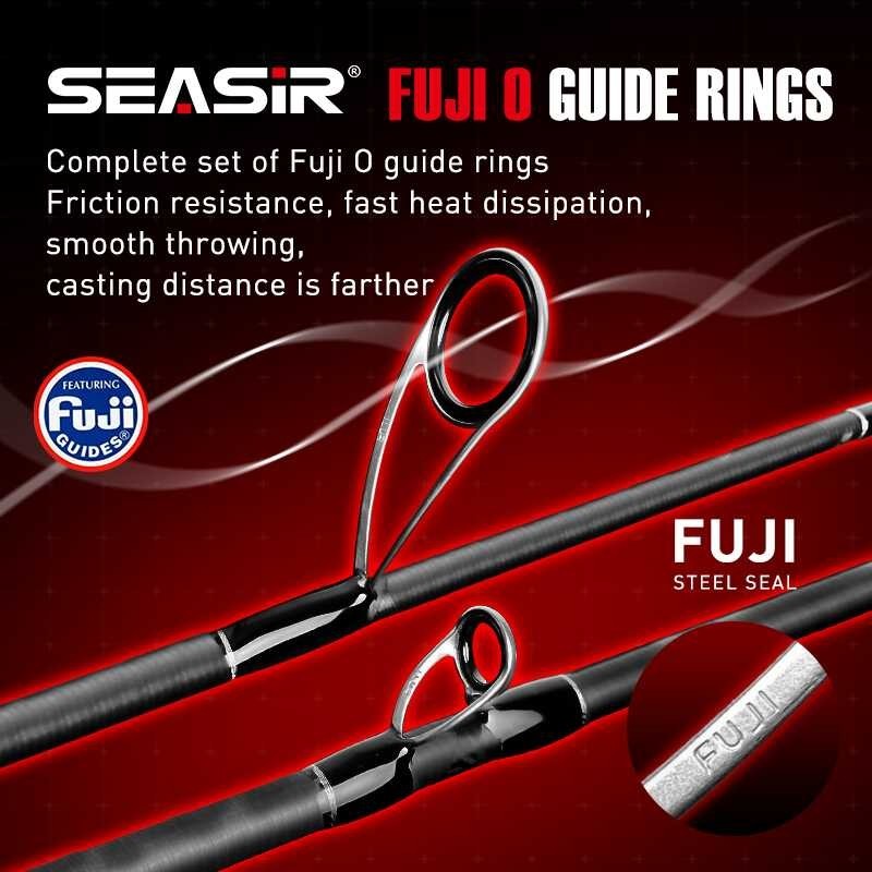 SEASIR REPEATER Fuji-O Guide Rings Toray Carbon High Sensitivity 2A ...