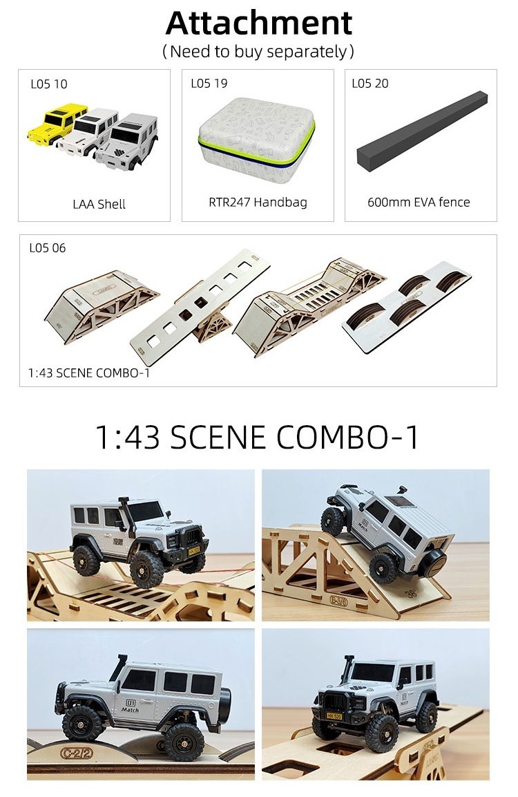 Ldarc X43 RTR รถไต่หินบังคับวิทยุ 1/43 4WD พร้อมรีโมตคอนโทรล ขนาดเล็ก ...