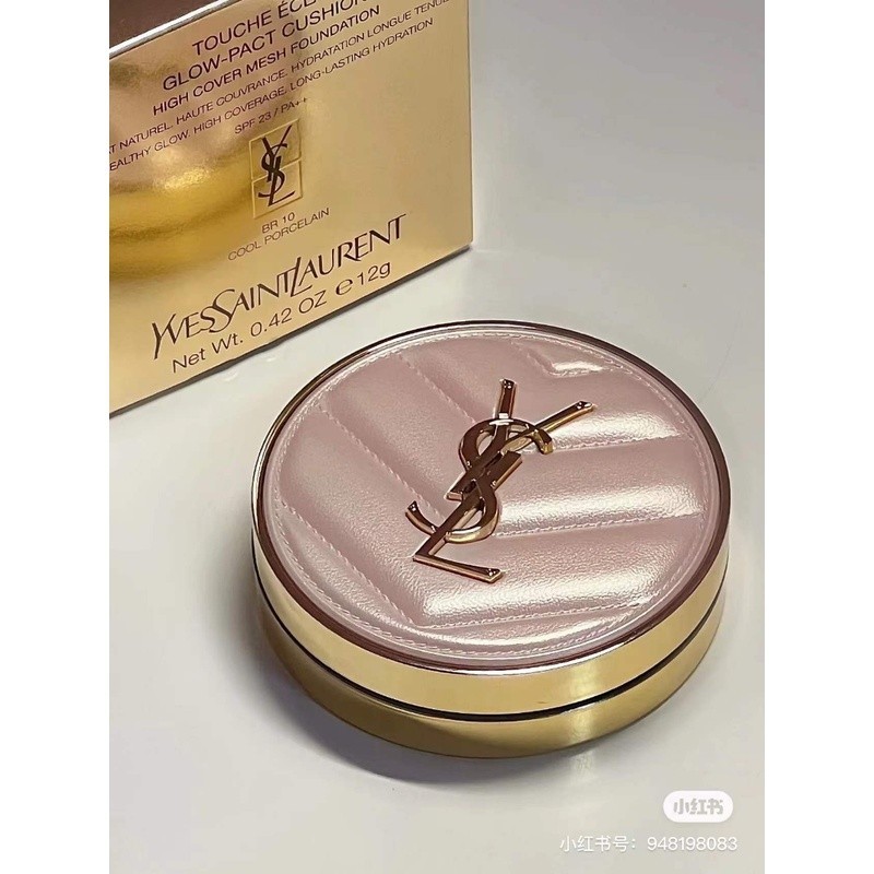 ♞,♘ต้นฉบับ 100% ~Ysl 2022 ใหม่ คุชชั่นบีบี รองพื้น แบบหนัง สีชมพู B20 | Shopee Thailand