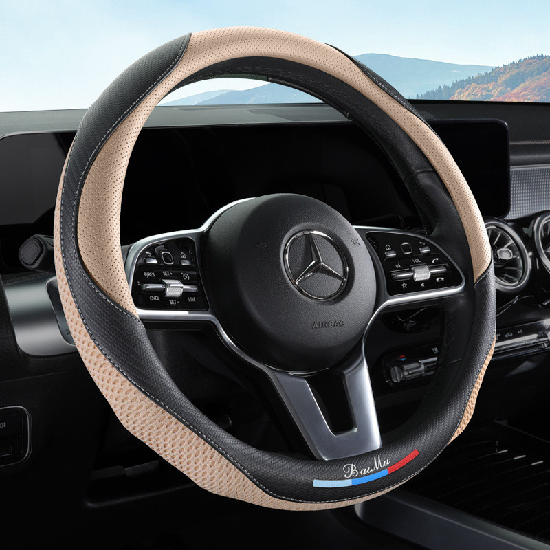คลาสสิกหนัง PU กันน้ํา UV ทนพวงมาลัยรถเฉพาะรุ่นรถ E46 W203 Benz Altis Mu-x | Shopee Thailand