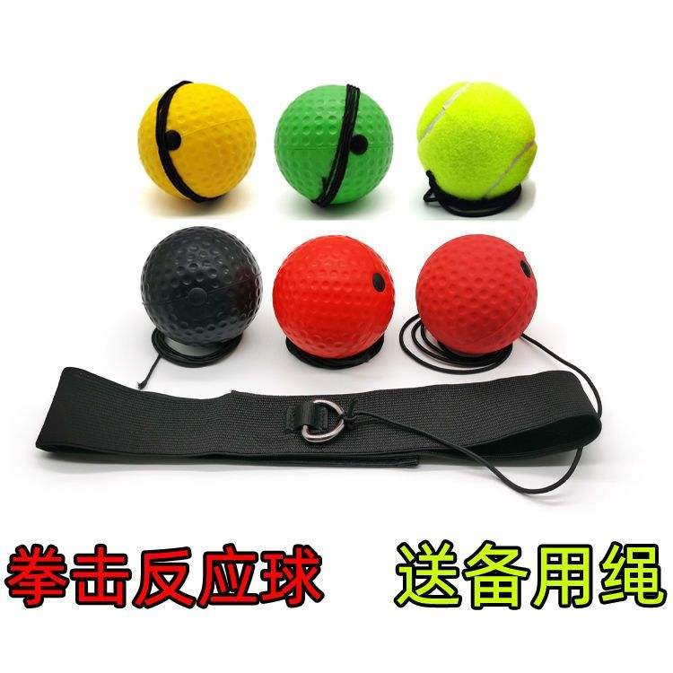 กล่องมวย Reaction Ball Head-Mounted Tyson Ball Speed Ball Rebound ...