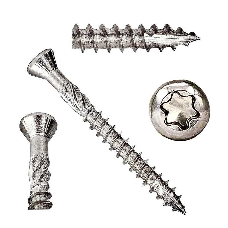 5*60 Stainless Steel Deck Screws T25 Star Drive Type 304 Grade ...