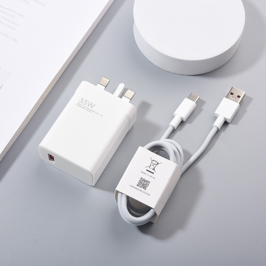 In stock Original XIAOMI 33W USB Turbo Charger Adapter UK Plug 11V/3A ...
