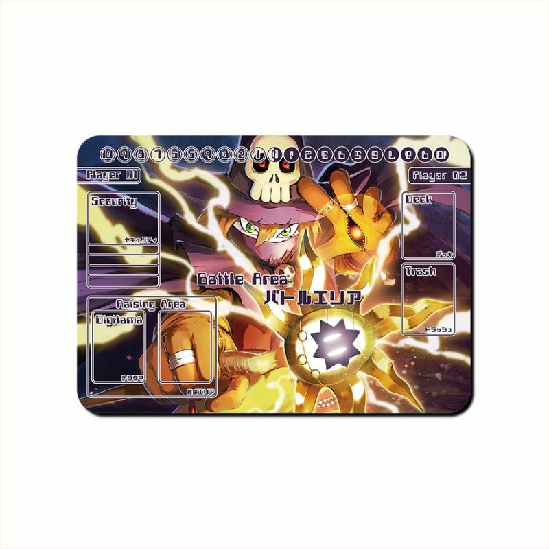 Digimon Card Mat DTCG Game Mat Mechanical Evil Dragon Beelzemon Battle ...
