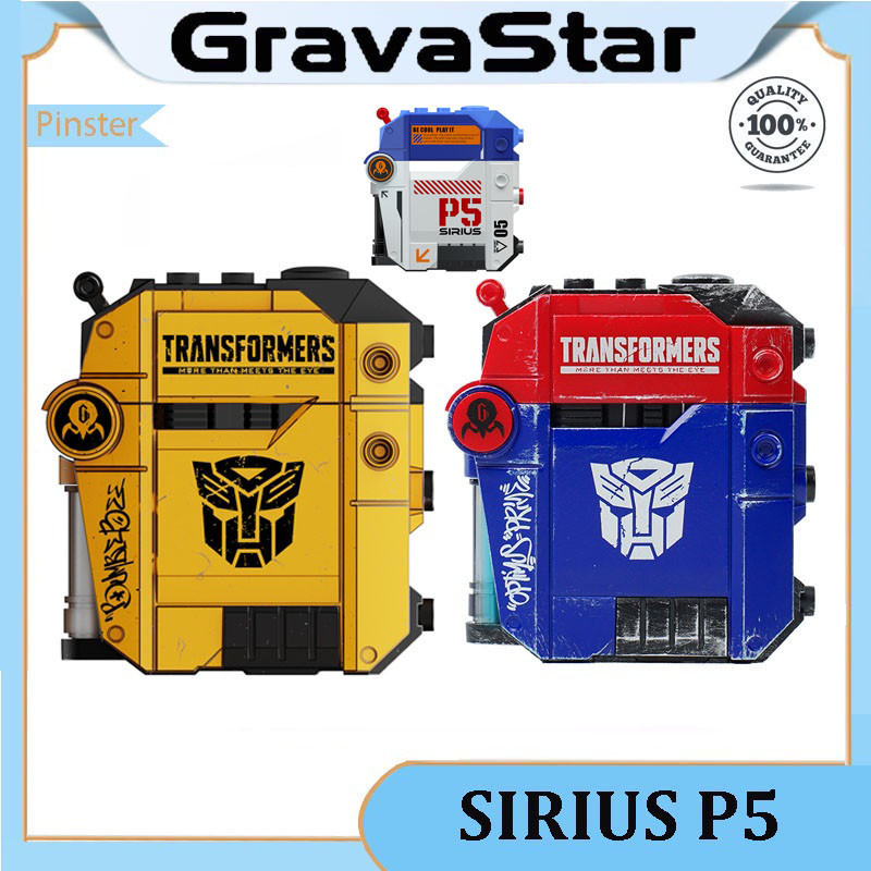Gravastar SIRIUS P5 Transformers ชุดหูฟังบลูทูธ แบรนด์ร่วม Bumblebee ...