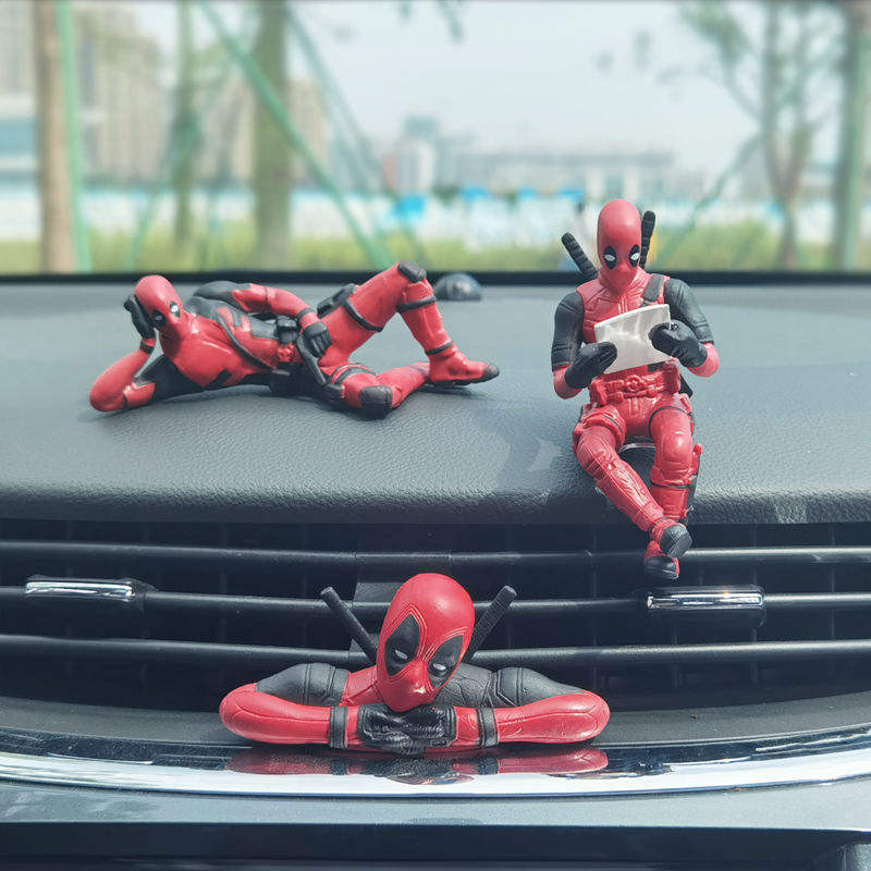 พรีเมี่ยม Hand-Made Marvel Superhero Spider-Man Deadpool Mini ฉากนั่ง ...