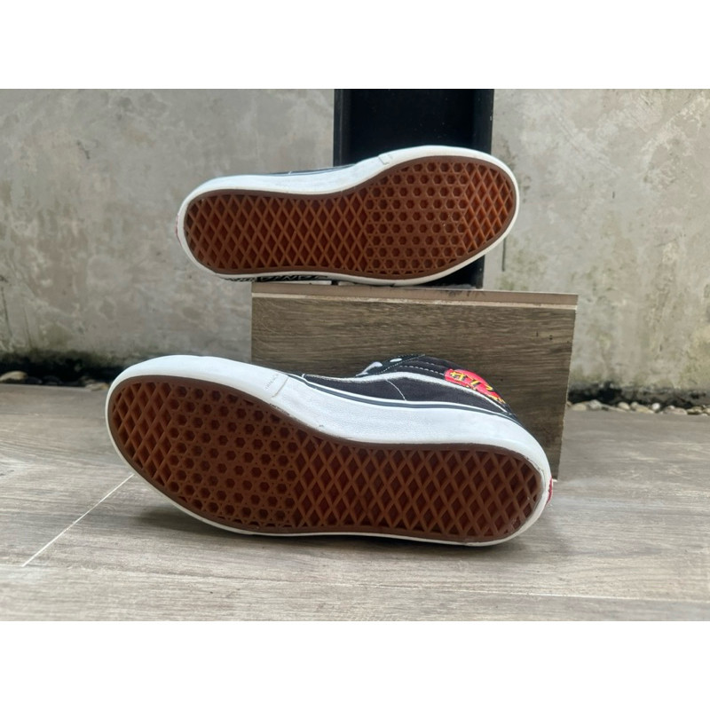 ♞,♘รองเท้า Vans x Santa Cruz Sk8-Hi Pro Black & White Skate Shoes เบอร์ ...