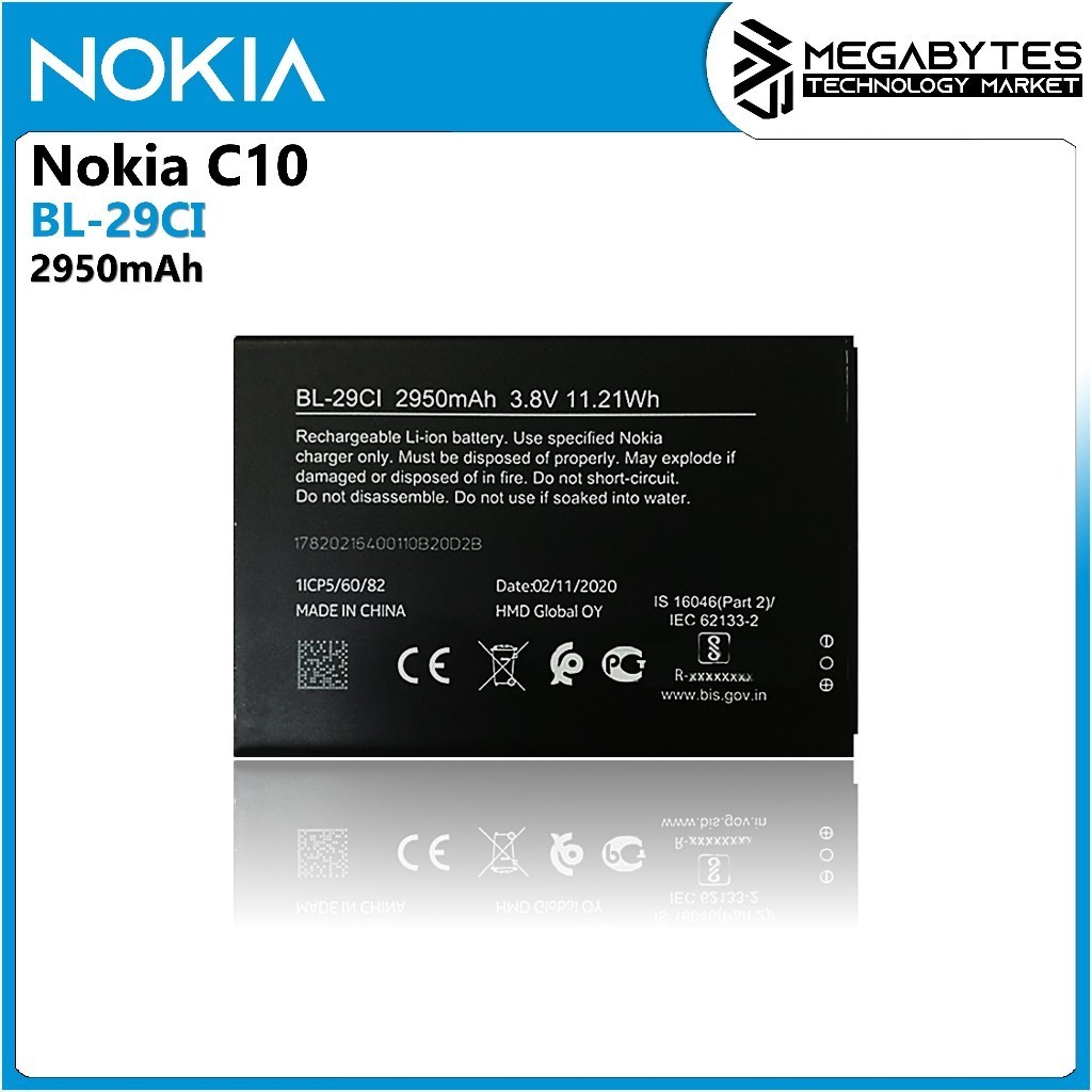 แบตเตอรี่เดิมสําหรับ Nokia C10 รุ่น TA-1342 BL-29CI | Shopee Thailand