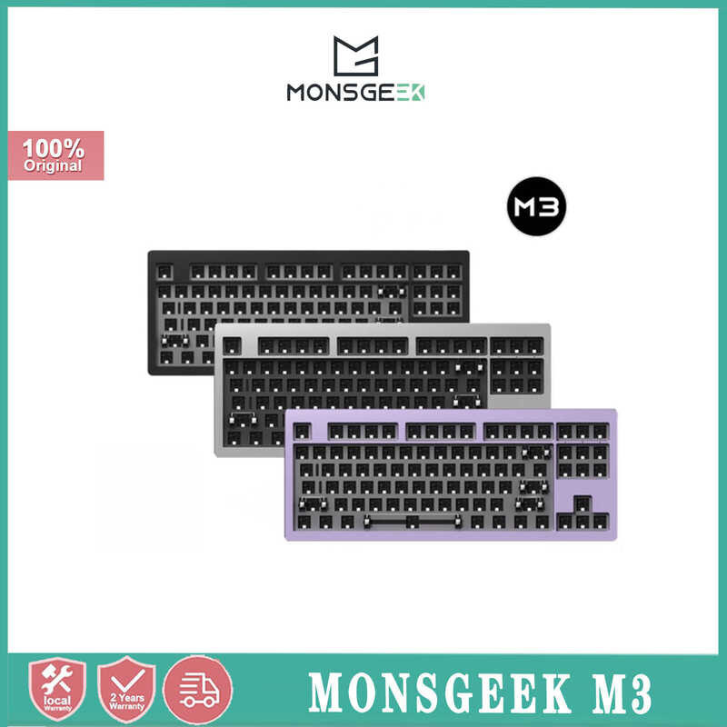 MONSGEEK M3 AKKO Mechanical Keyboard Customization Kit - RGB Aluminum ...