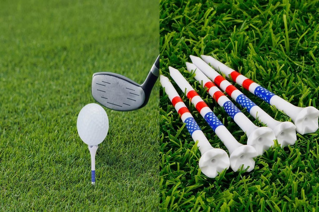 [Ma] Golf Tee สําหรับ Stability Ball Flight Golf Spikes Usa ธงรูปแบบ ...