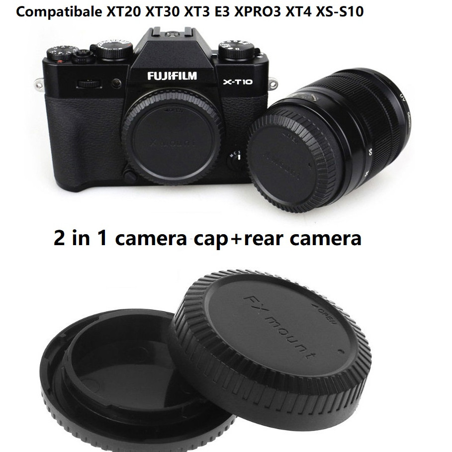 ในสต็อก 2 in 1 กล้อง rea เลนส์ฝาครอบใช้งานร่วมกับ FUJIFILM FUJI XT20 XT30 XT3 E3 XPRO3 XT4 XS10 ...