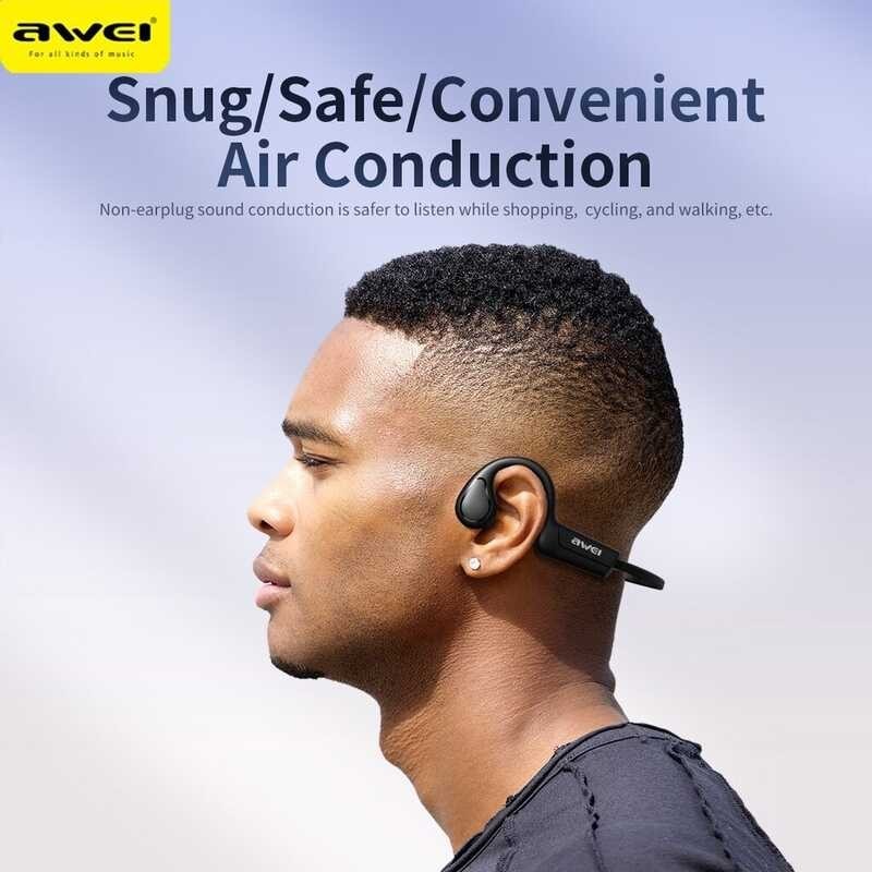 Awei A886bl 5.3 Bluetooth Neckband Wireless Air Conduction Headphones ...