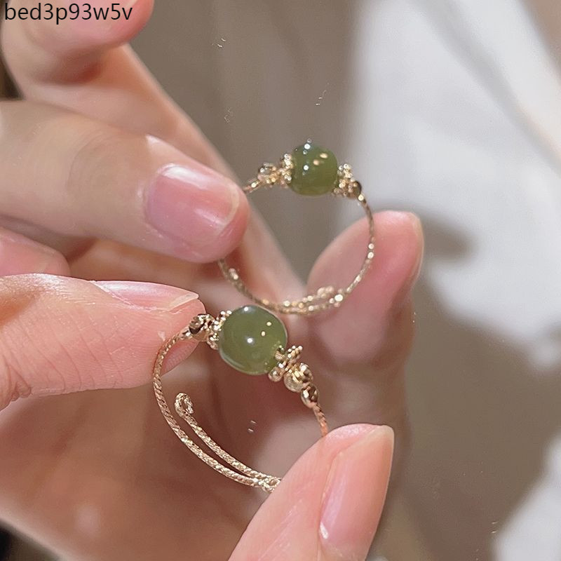 ღ Hetian Yu แหวนชีวิตหญิงปากปรับสไตล์โบราณสาวหวานของขวัญ bestie ins มือ ...
