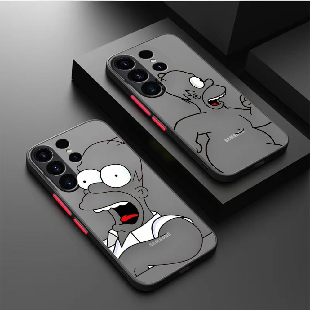 ฝาครอบโทรศัพท ์ The Simpsons ตลกพ ่ อสําหรับ Samsung Galaxy S23 S24 S30 ...