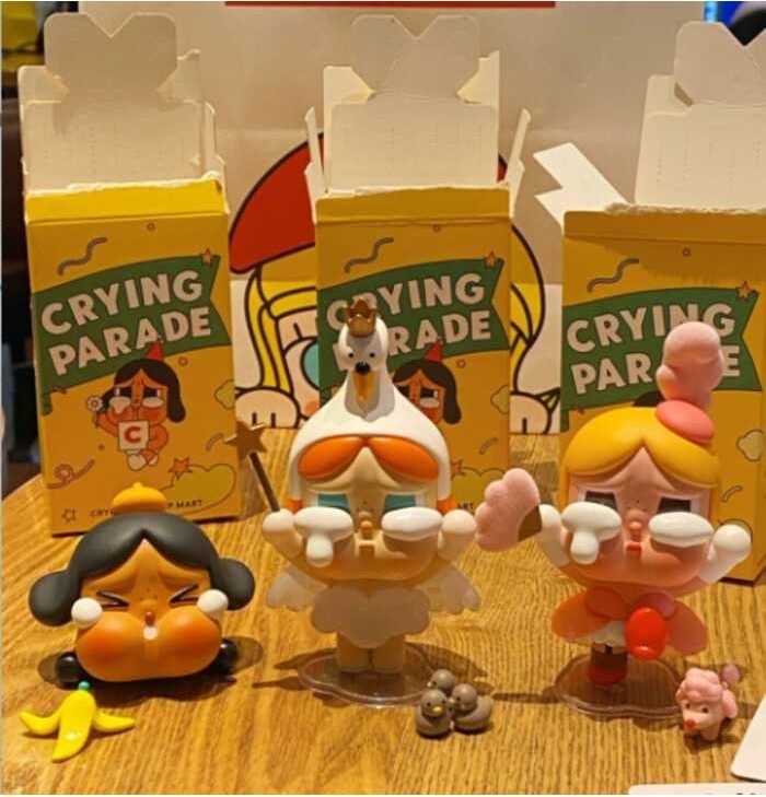 Popmart CRYBABY 【Genuine】 CRYING PARADE Series Clear Opened Bag, Only ...