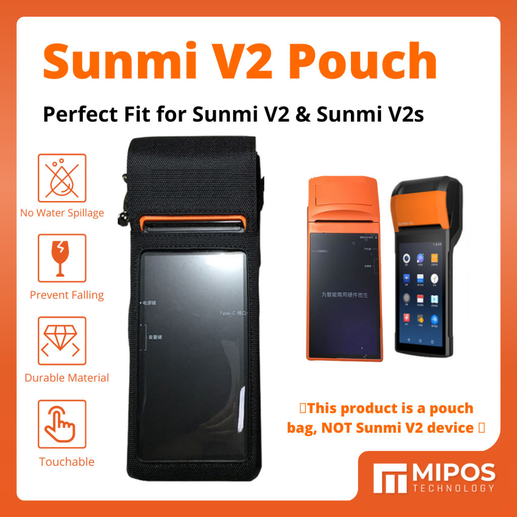 Sunmi V2/V2 Pro/V2S Pouch Sunmi V2 Bag Sunmi V2 Pocket Case with Shoulder Strap | Shopee Thailand