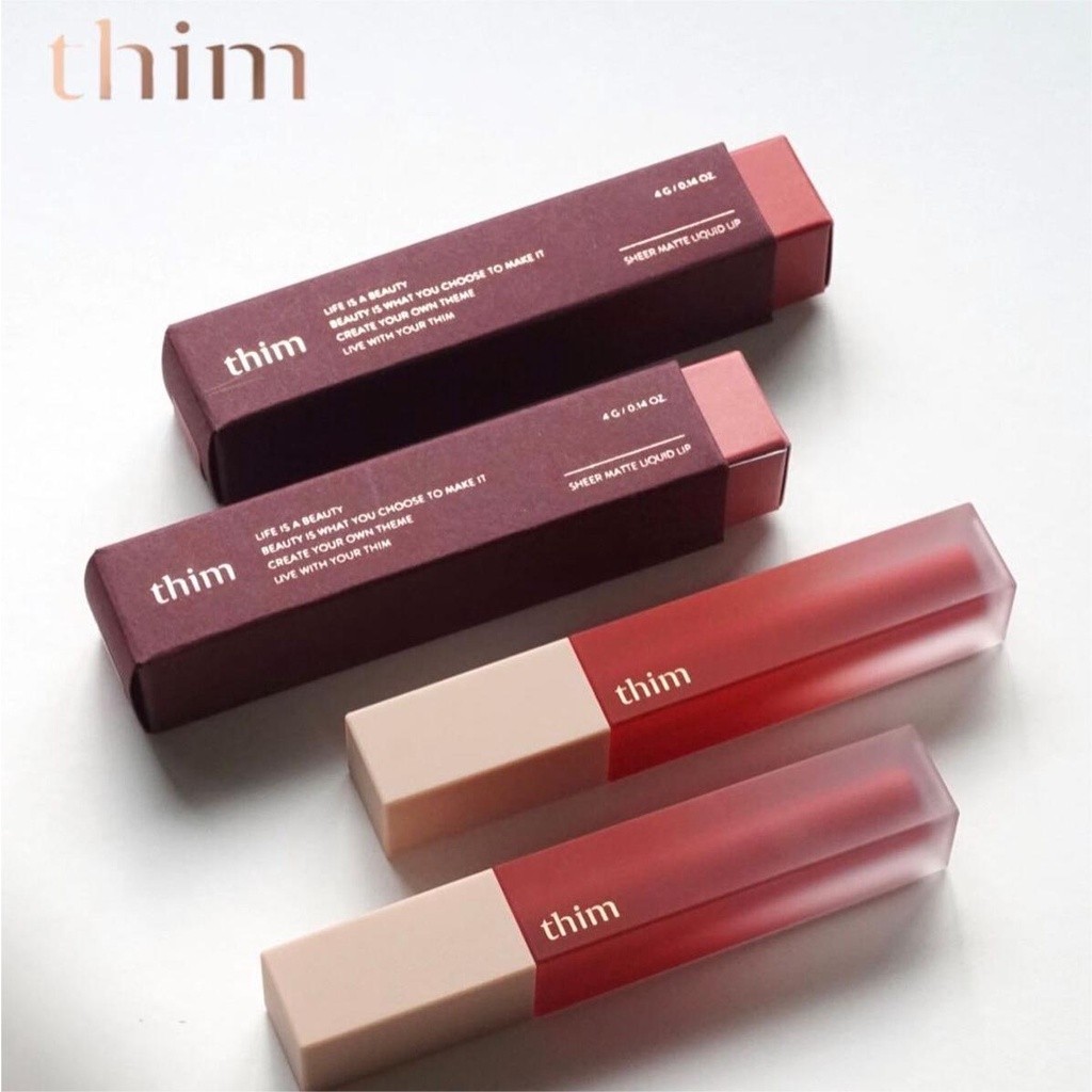 「THIM」 ทินท์เหลว เนื้อแมตต์ 4 กรัม | Shopee Thailand